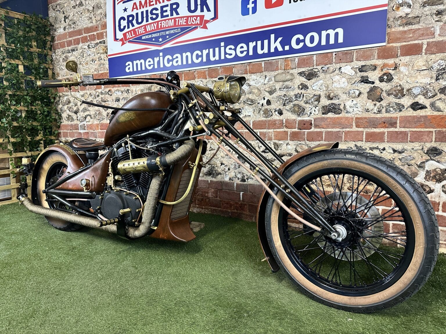 1985 Suzuki VL750 Steampunk Custom Chopper - American Cruiser UK - The ...